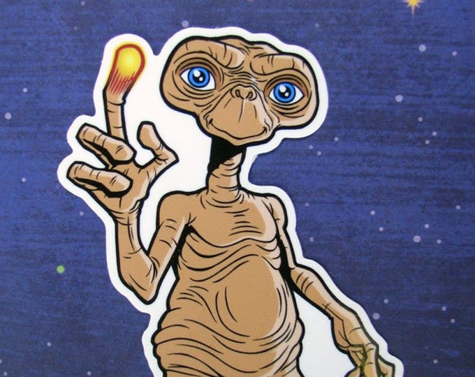 E.T. Vinyl Sticker - E.T. the Extra Terrestrial Movie Die Cut Decal for ...