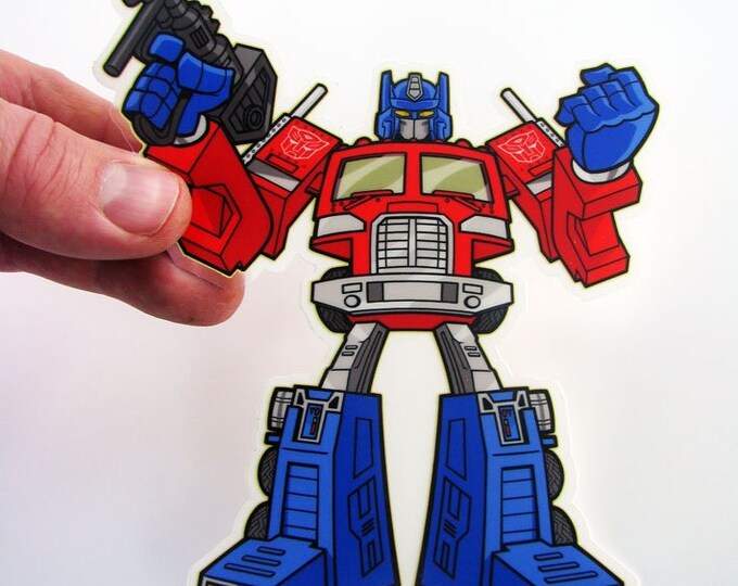 Optimus Prime Transparent Sticker - Transformers G1 80's Toy Version ...