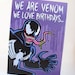 Venom Birthday Card Professional Quality Marvel Comics - Etsy Canada