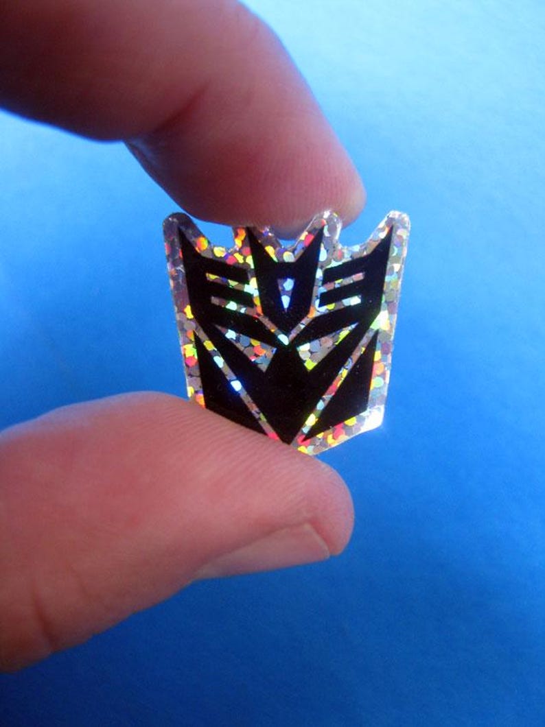 Autobot & Decepticon 1" Mini Stickers Set - Transformers Faction Logos ...
