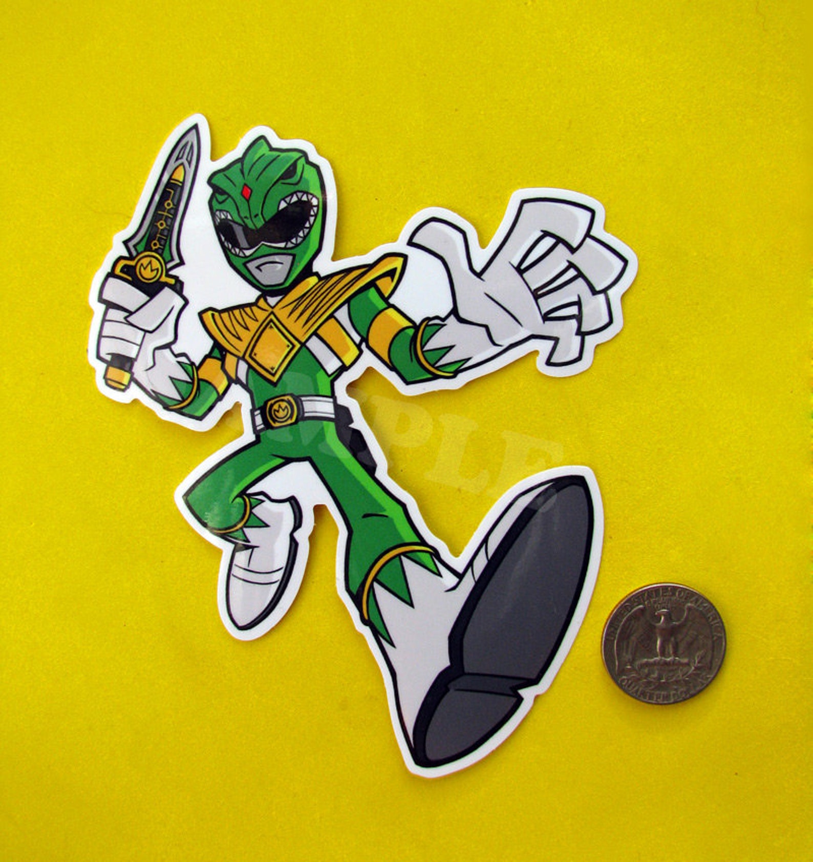 Power Rangers Stickers Premium MMPR Vinyl Decals Mighty | Etsy