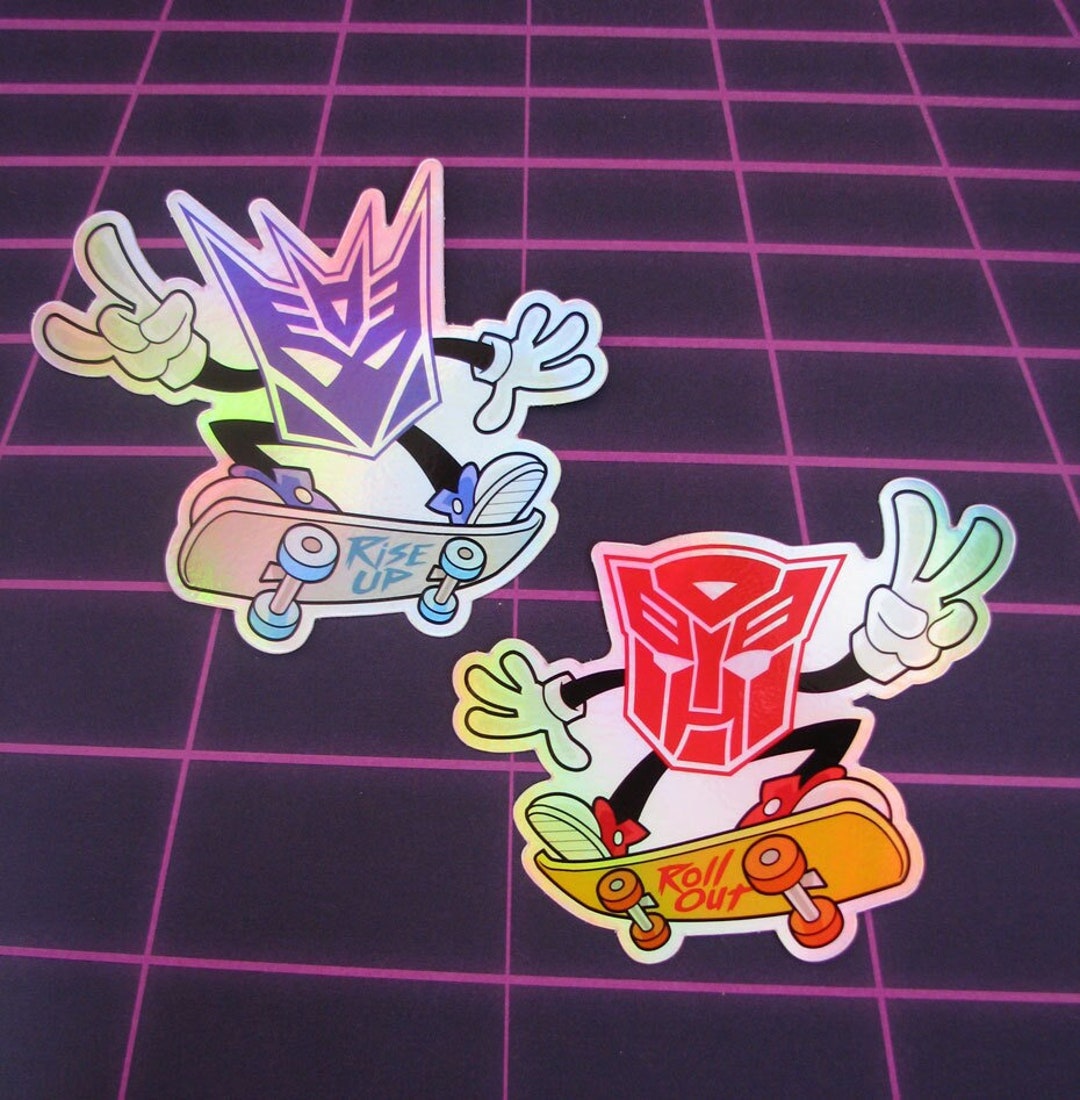 Transformers Insignia HOLOGRAPHIC Stickers - Metallic Autobot ...