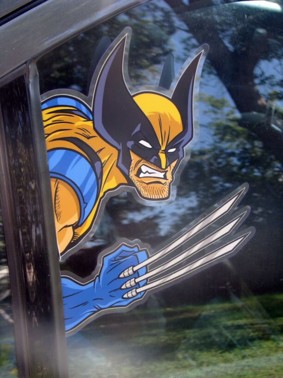 Peeking Wolverine Transparent Sticker - Clear Die Cut X-men Decal for ...