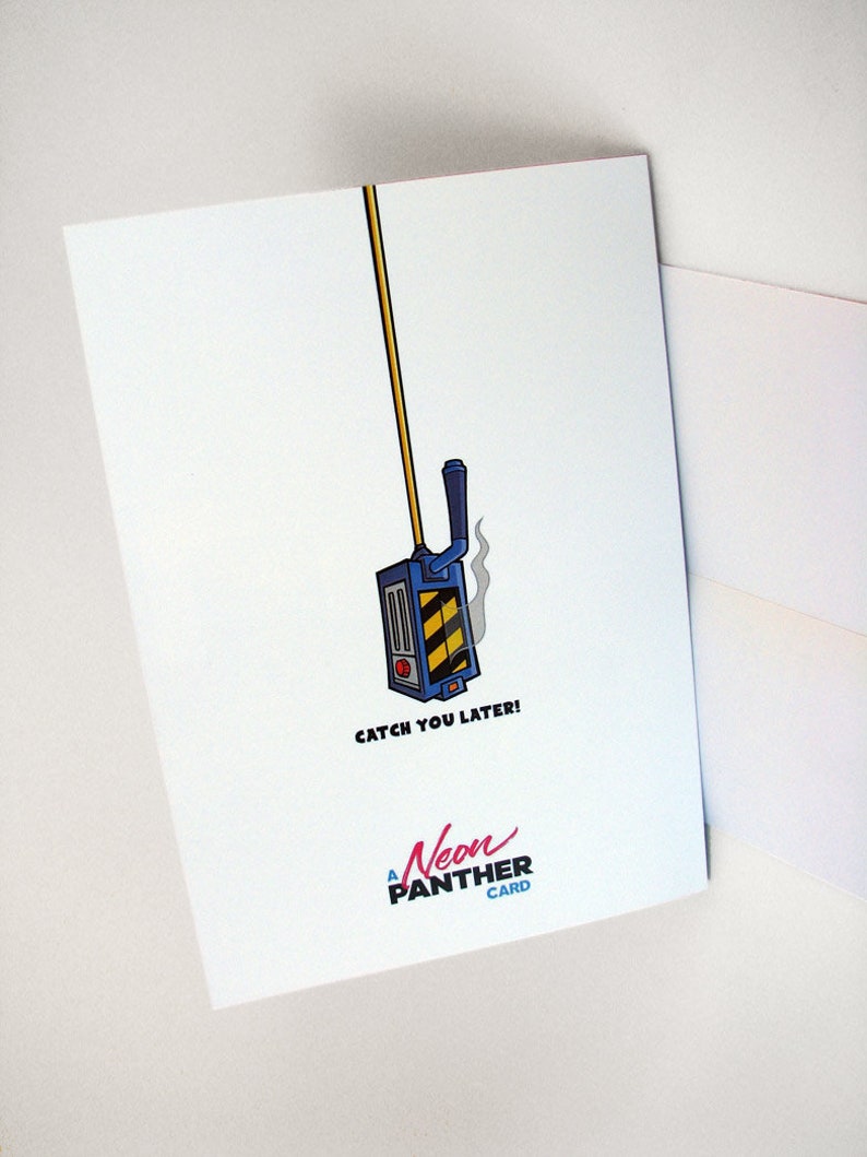 Ghostbusters Birthday Card 5 X7 Featuring Slimer & - Etsy