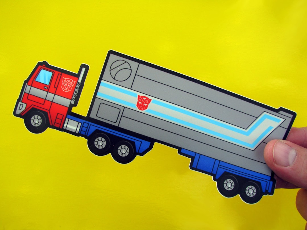 Optimus Prime Sticker - Transformers G1 Style 6.5" Truck Decal for ...