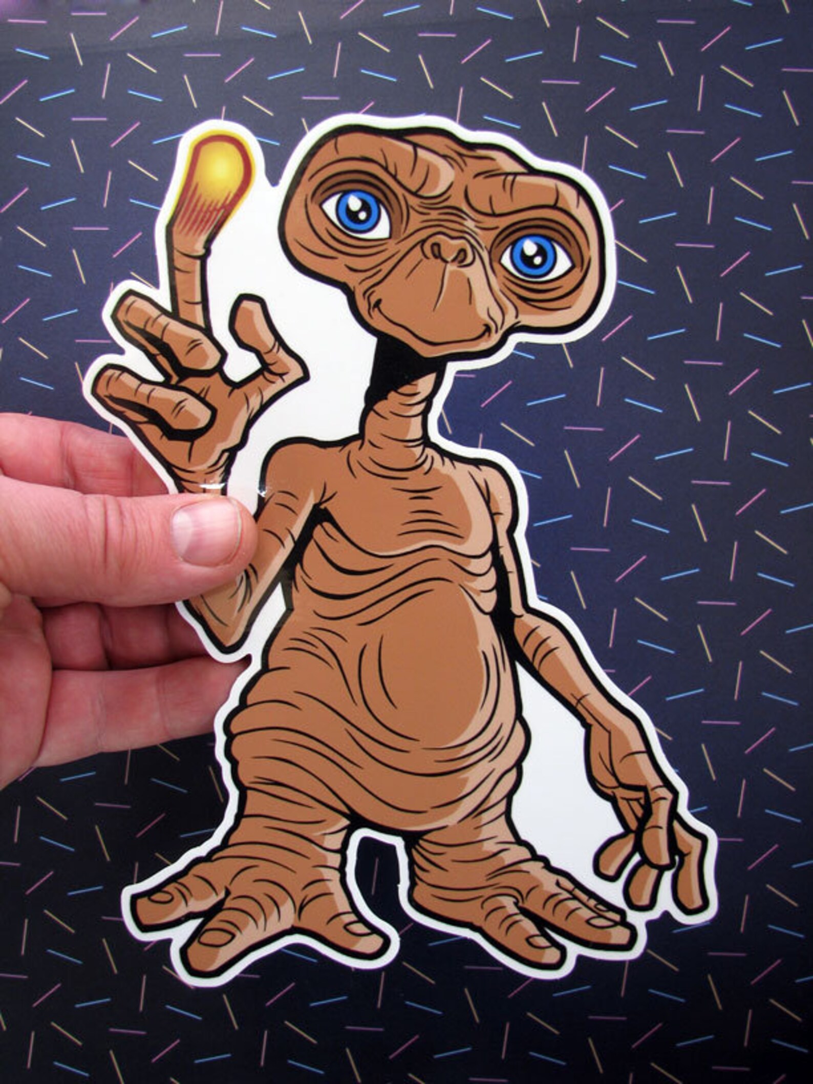 E.T. JUMBO Vinyl Sticker E.T. the Extra Terrestrial Movie - Etsy