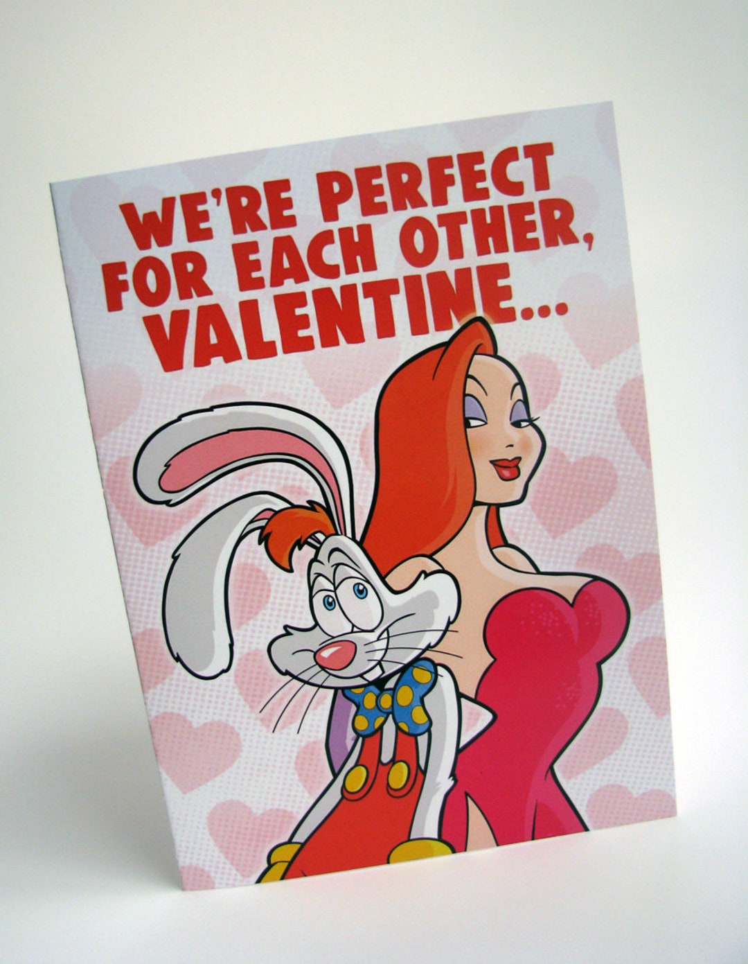 Roger Rabbit Valentine's Day Card 5 X7 Premium Funny Greeting Card Feat ...