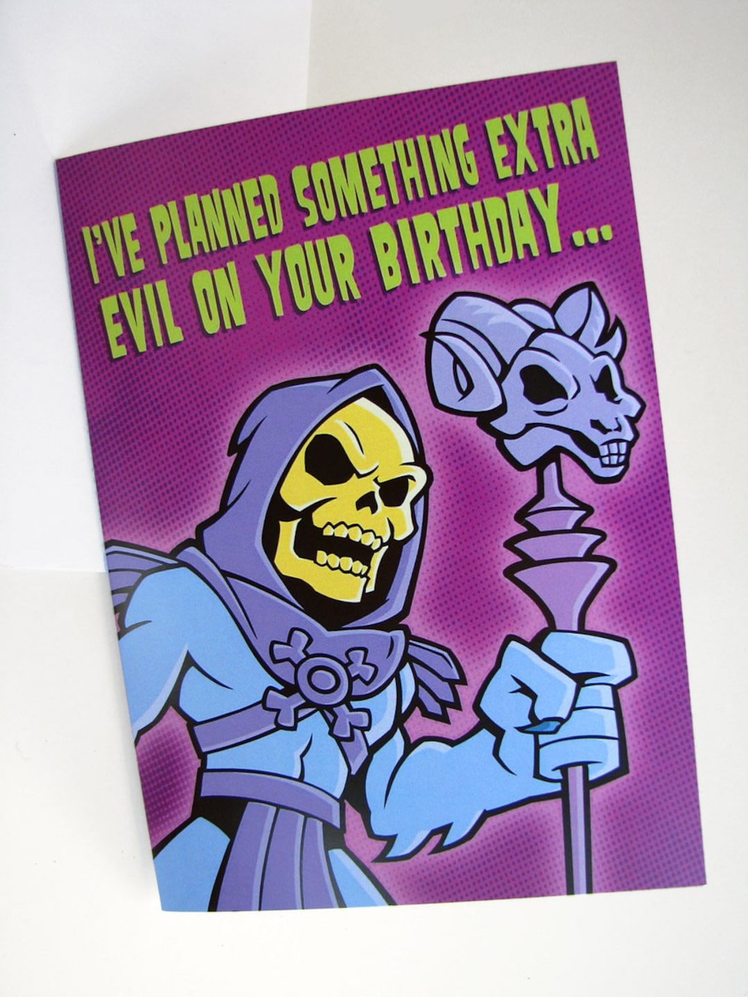 Skeletor Birthday Card - Masters of the Universe Professional Quality ...
