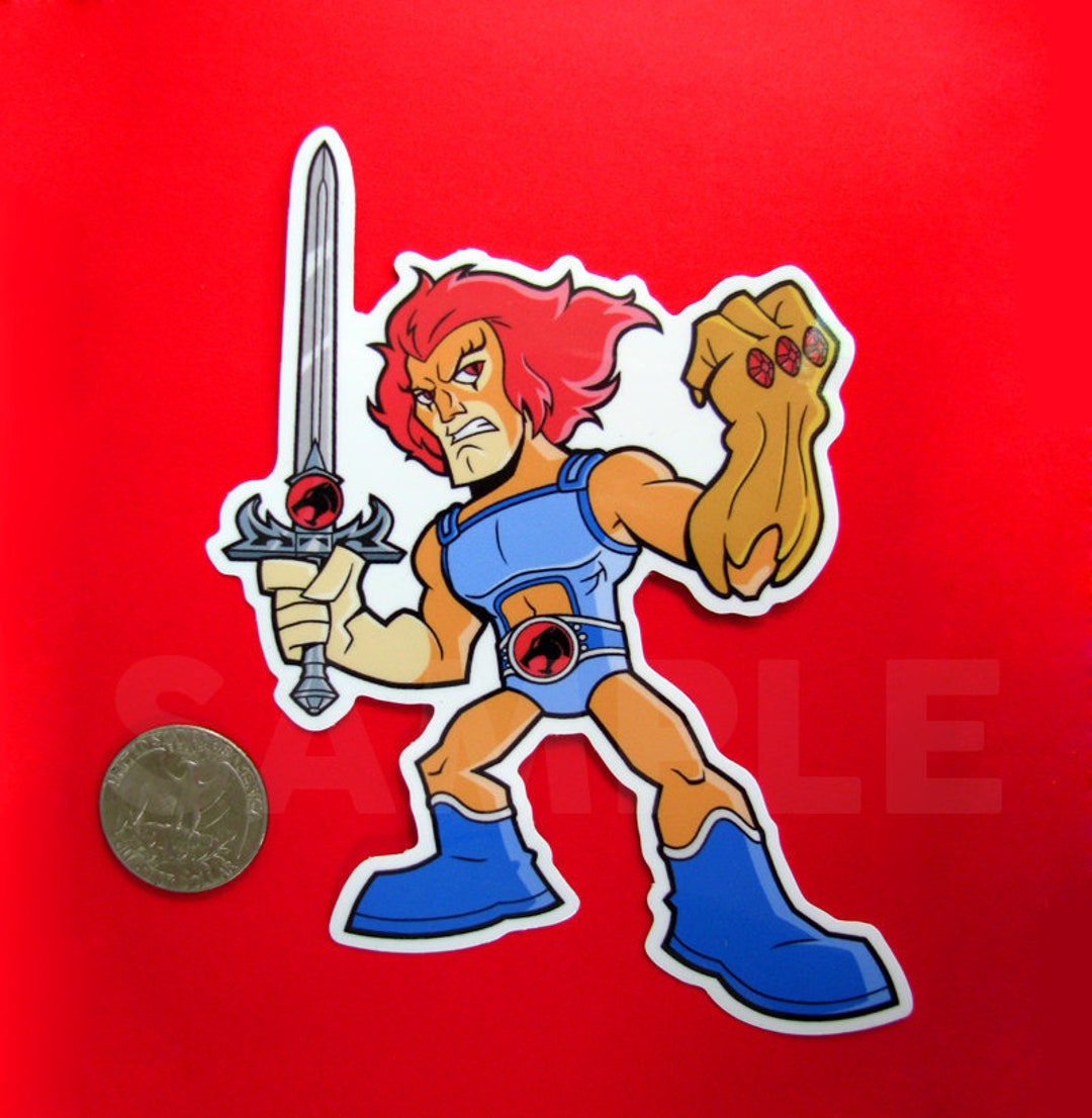 Lion-o & Snarf Thundercats Vinyl Stickers - Die Cut Decal for Laptop ...