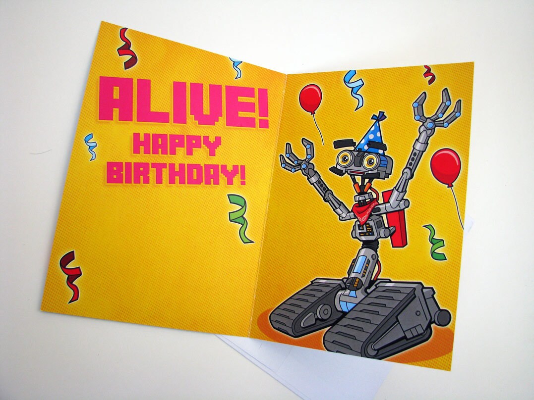 Johnny Five Birthday Card - Short Circuit Greeting Card (5x7) - Etsy