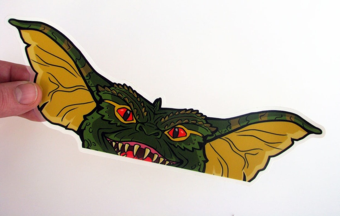 Peeking Gremlin Transparent Sticker Clear Die Cut Gremlins Decal for ...