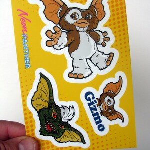 Gizmo Sticker Sheet - 80s Die Cut Decal Set of 3, for Skateboard ...