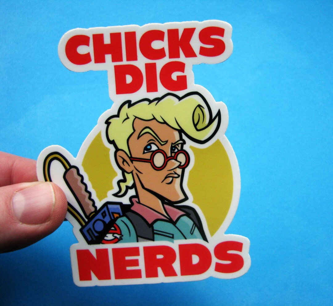 Egon "chicks Dig Nerds" Ghostbusters Sticker 3.75" - Etsy