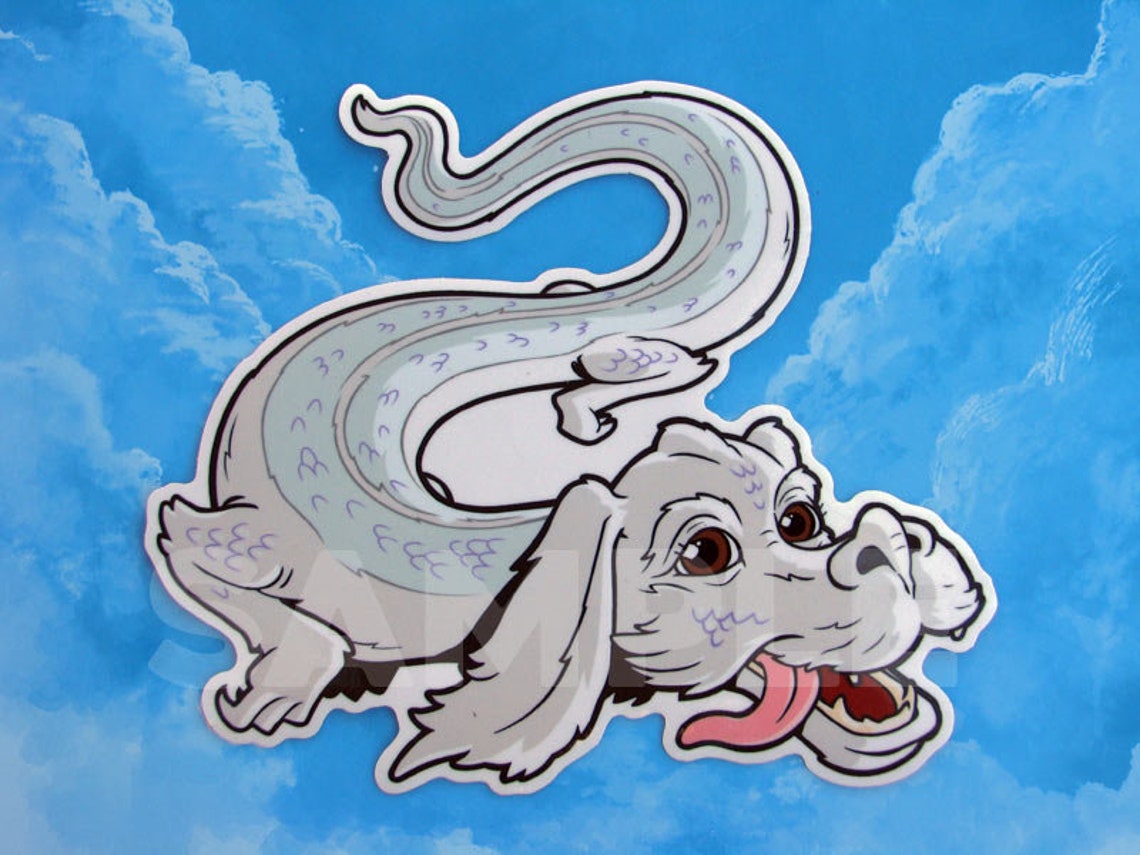 Falkor & Atreyu Vinyl Stickers the Neverending Story Die Cut - Etsy ...