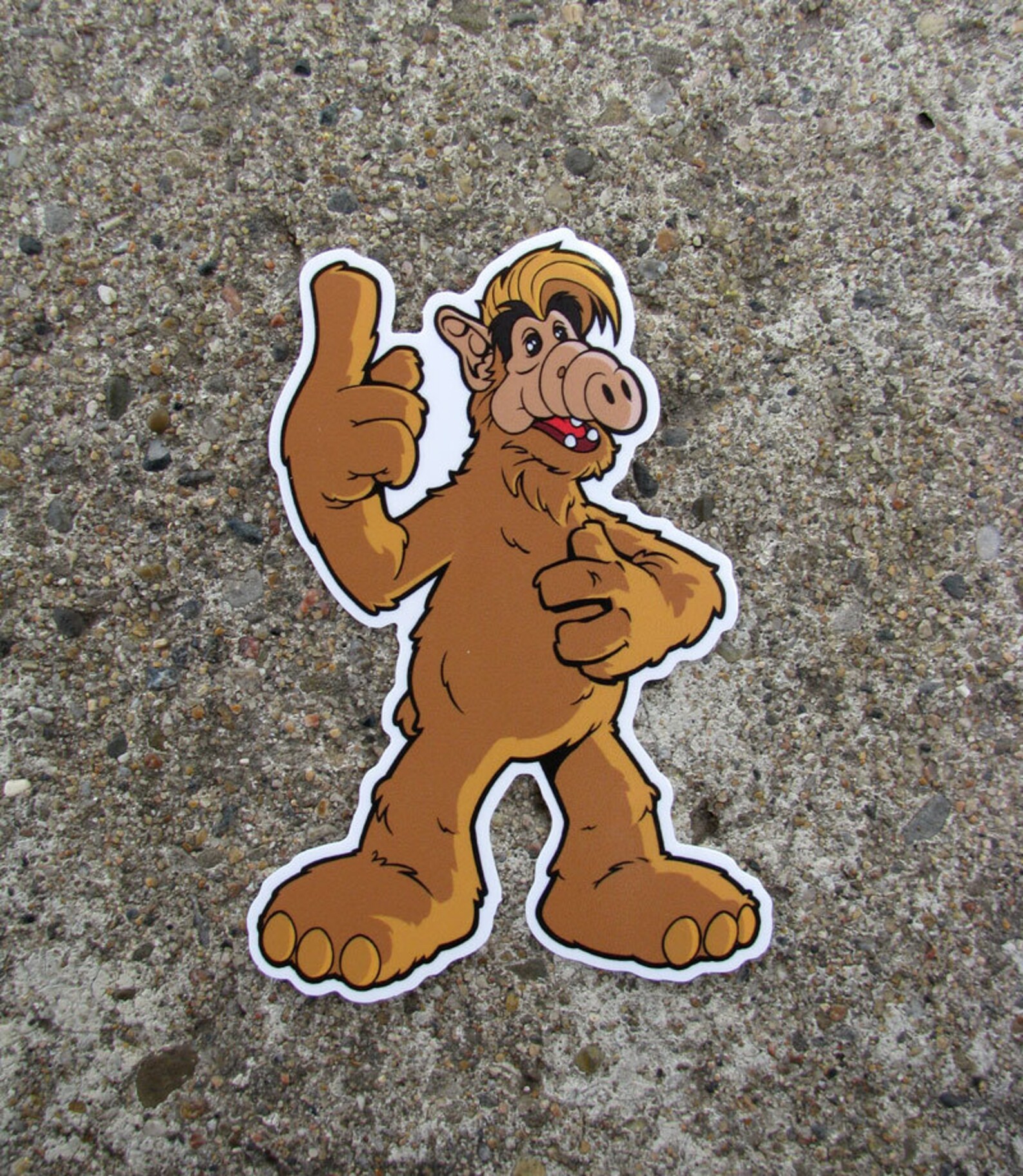 ALF Vinyl Sticker - 80s TV Show Die Cut Decal - Etsy