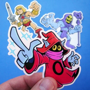 Masters of the Universe Stickers - He-man, Skeletor, Battle Cat Vinyl ...