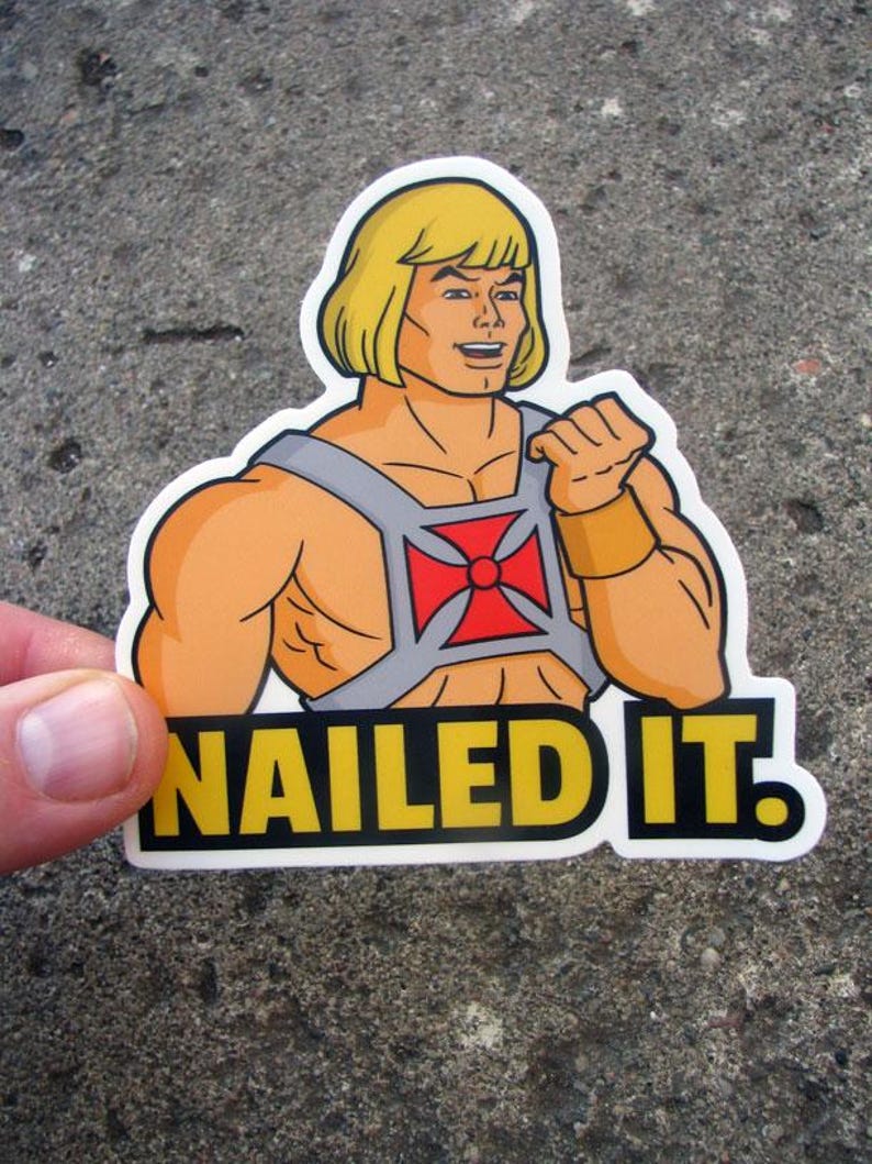 Masters of the Universe Sticker Set of 7 - Skeletor Hordak Orko He-man ...