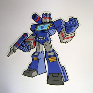 Blaster & Soundwave Vinyl Decal Set - 5.5" Transformers Cassette ...