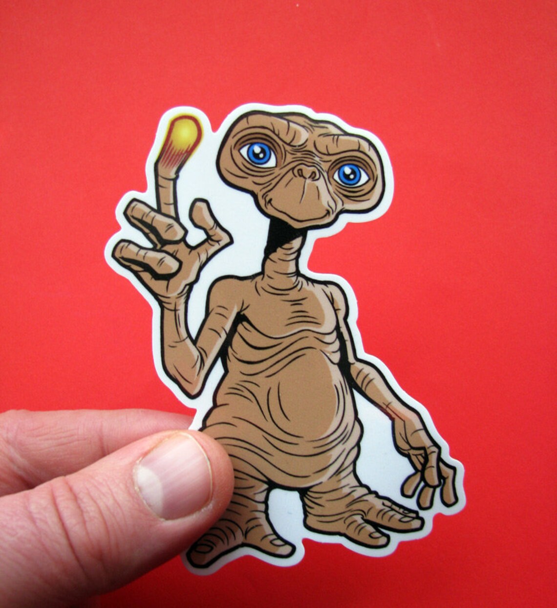 E.T. Vinyl Sticker E.T. the Extra Terrestrial Movie Die Cut - Etsy
