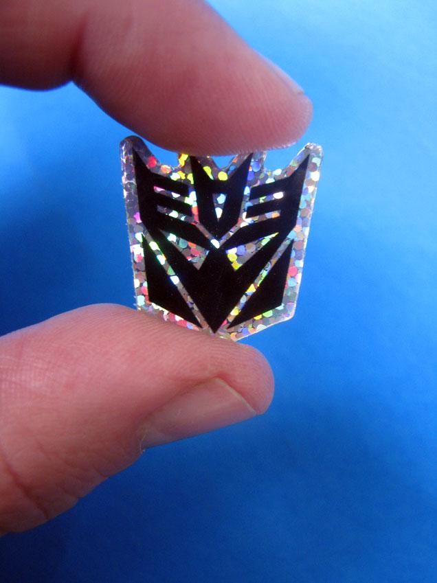 Autobot & Decepticon 1" Mini Stickers Set - Transformers Faction Logos ...