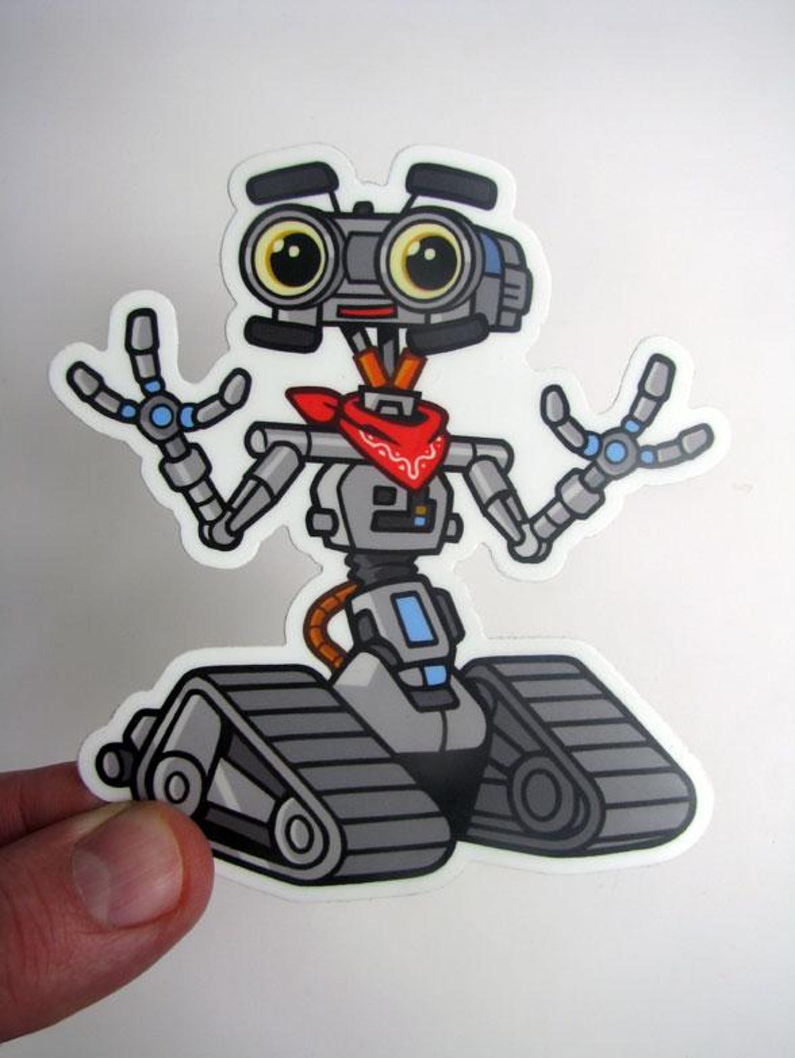 Johnny Five Vinyl Sticker - Short Circuit CUTE Anime Style Movie Die ...
