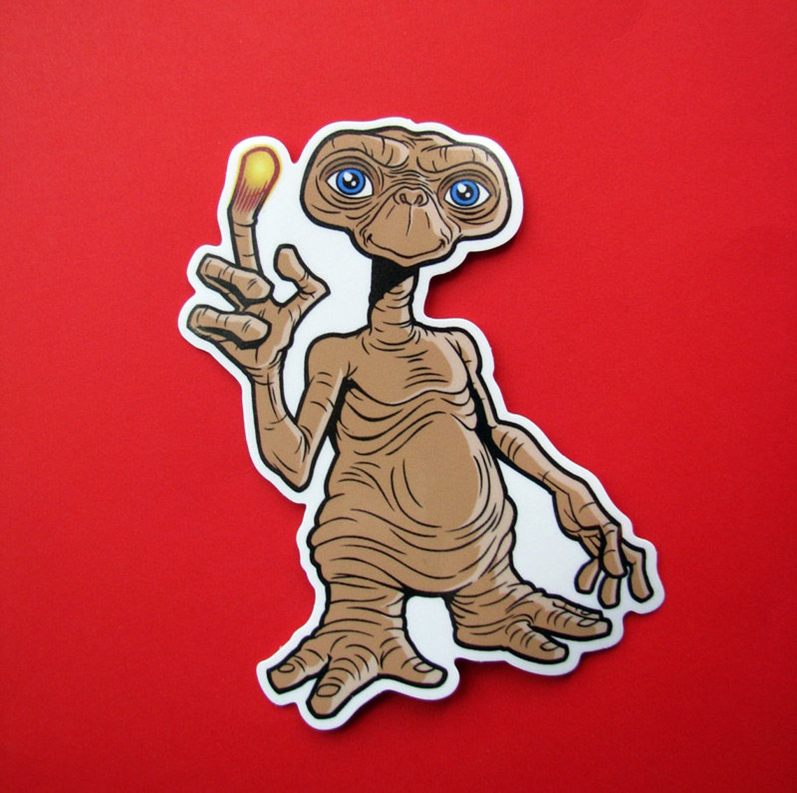 E.T. Vinyl Sticker E.T. the Extra Terrestrial Movie Die Cut - Etsy