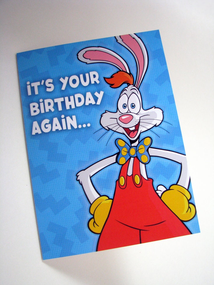 Roger Rabbit Birthday Card – Jessica Rabbit, Funny Greeting - Etsy