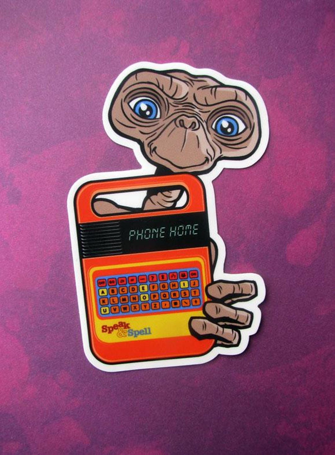 E.T. "phone Home" Vinyl Sticker - 4.25" E.T. the Extra Terrestrial ...