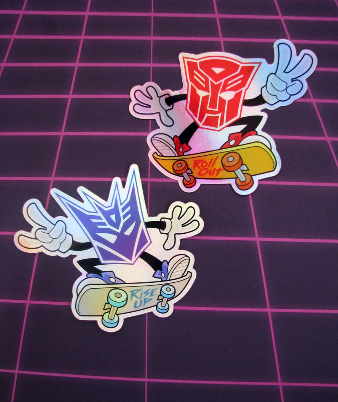 Holographic Transformers Stickers – Autobot & Decepticon Decals - Etsy