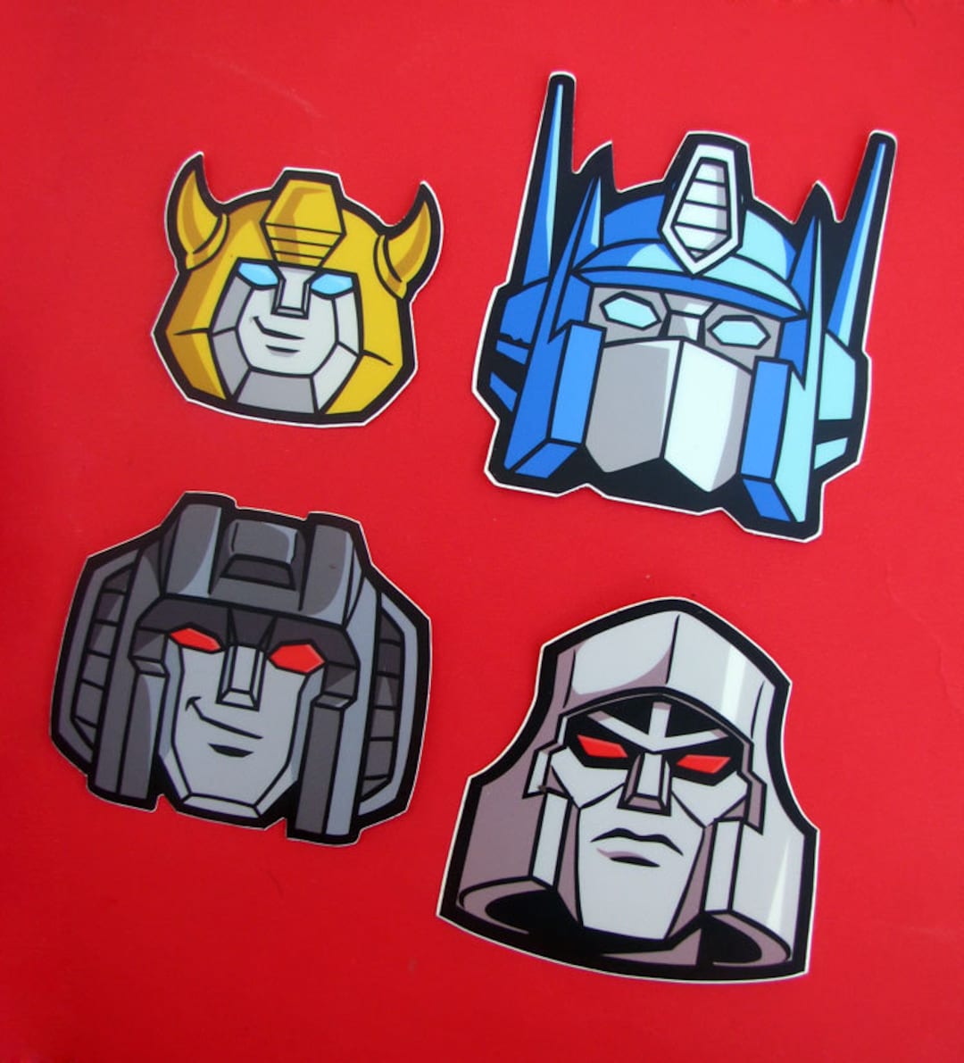 Transformers Head Sticker, Optimus Prime, Megatron Die Cut Decal - Etsy