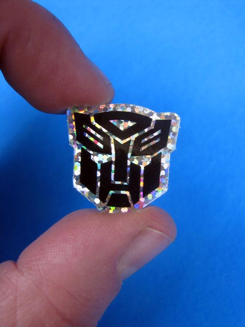 Autobot & Decepticon 1" Mini Stickers Set - Transformers Faction Logos ...