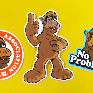ALF Vinyl Sticker Set - 80s TV ALF Die Cut Decals for Laptop ...