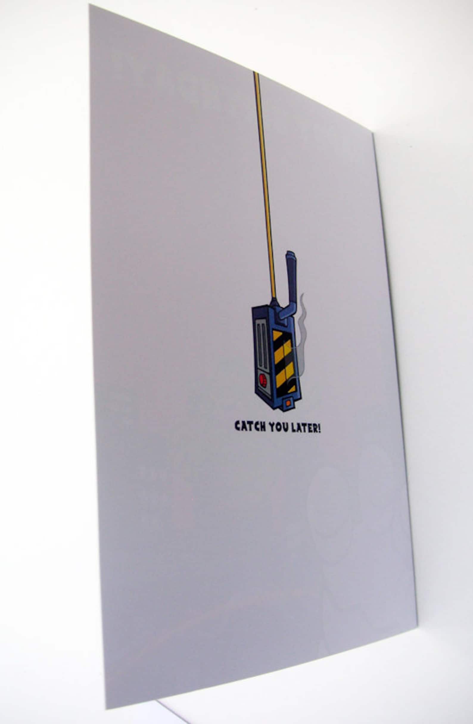 Ghostbusters Birthday Card 5 X7 Featuring Slimer & - Etsy