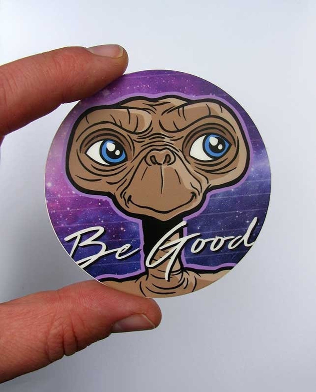 E.T. Vinyl Circle Sticker - 3" E.T. the Extra Terrestrial 'be Good ...