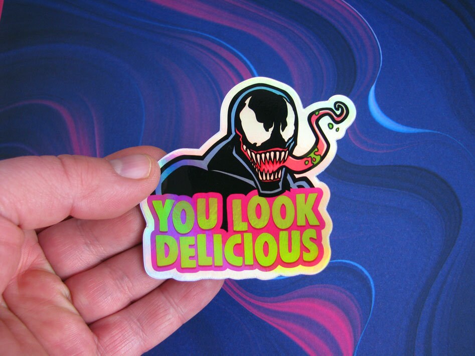 Venom Holographic Sticker Die Cut Decal for Laptop - Etsy