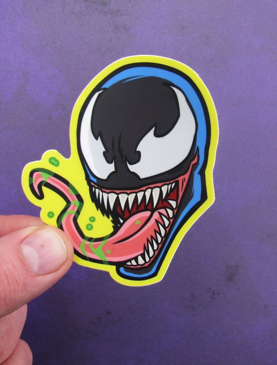 Venom Head Sticker - Die Cut Spider-man Villain Decal for Laptop ...