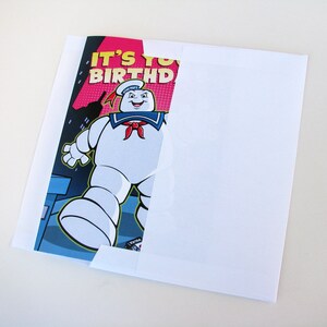 Ghostbusters Birthday Card - 5 X7" Featuring Slimer & Stay Puft ...