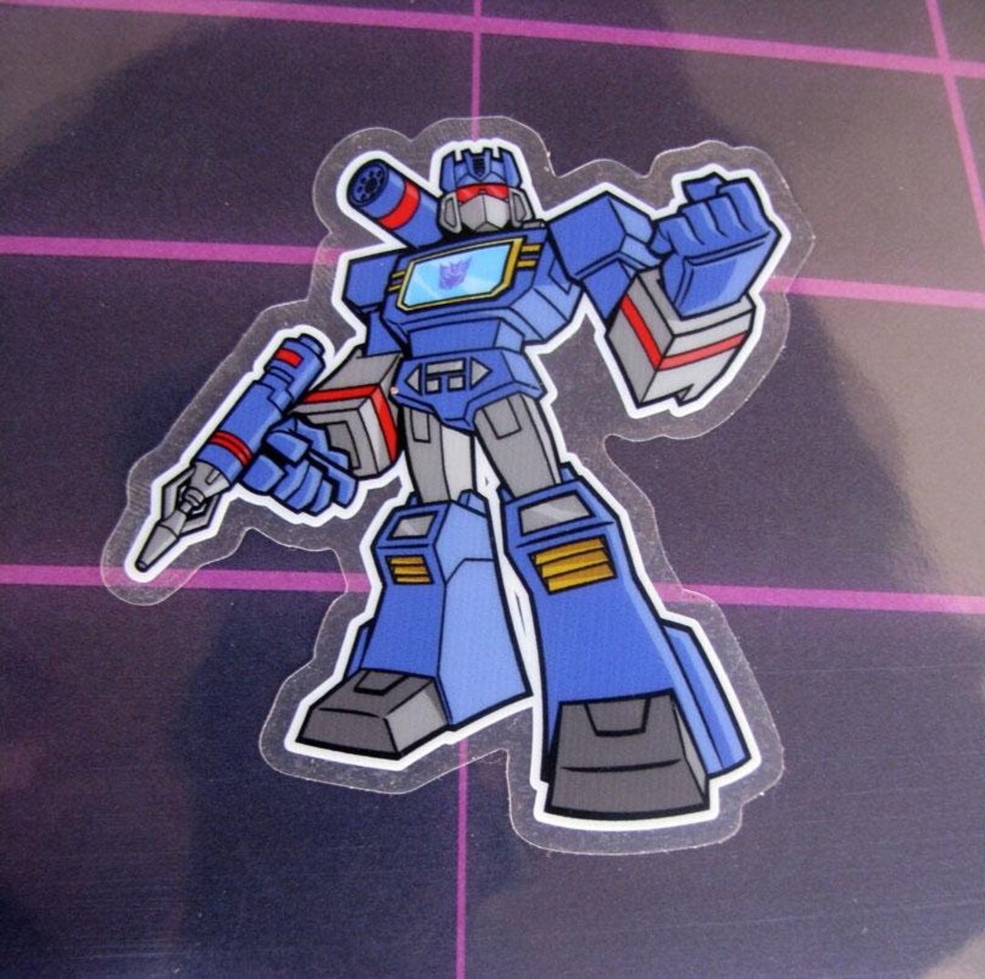 Soundwave 3" Transparent Sticker - Transformers Vinyl Die Cut Decal for ...