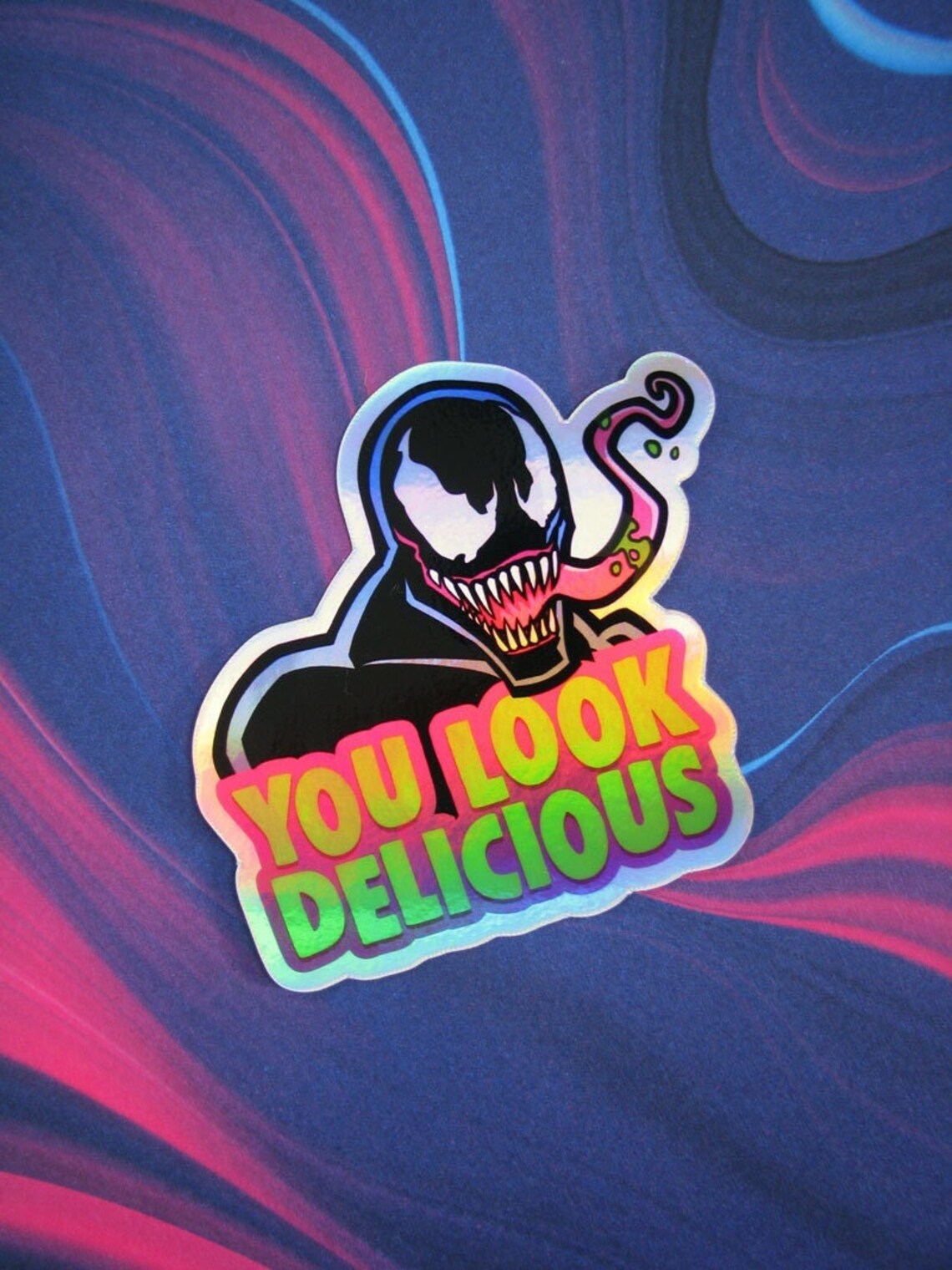 Venom Holographic Sticker Die Cut Decal for Laptop - Etsy