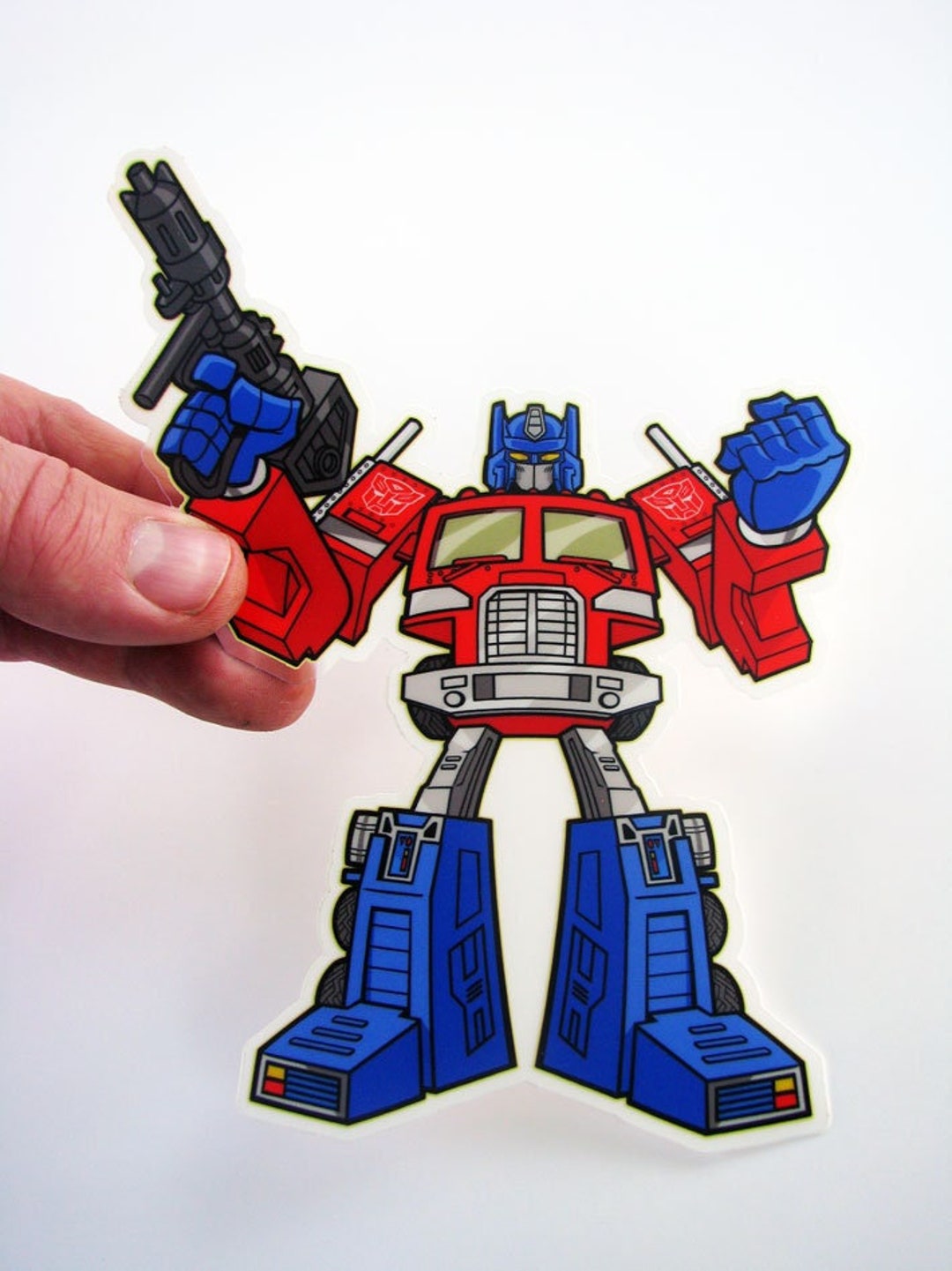 Optimus Prime Transparent Sticker - Transformers G1 80's Toy Version ...