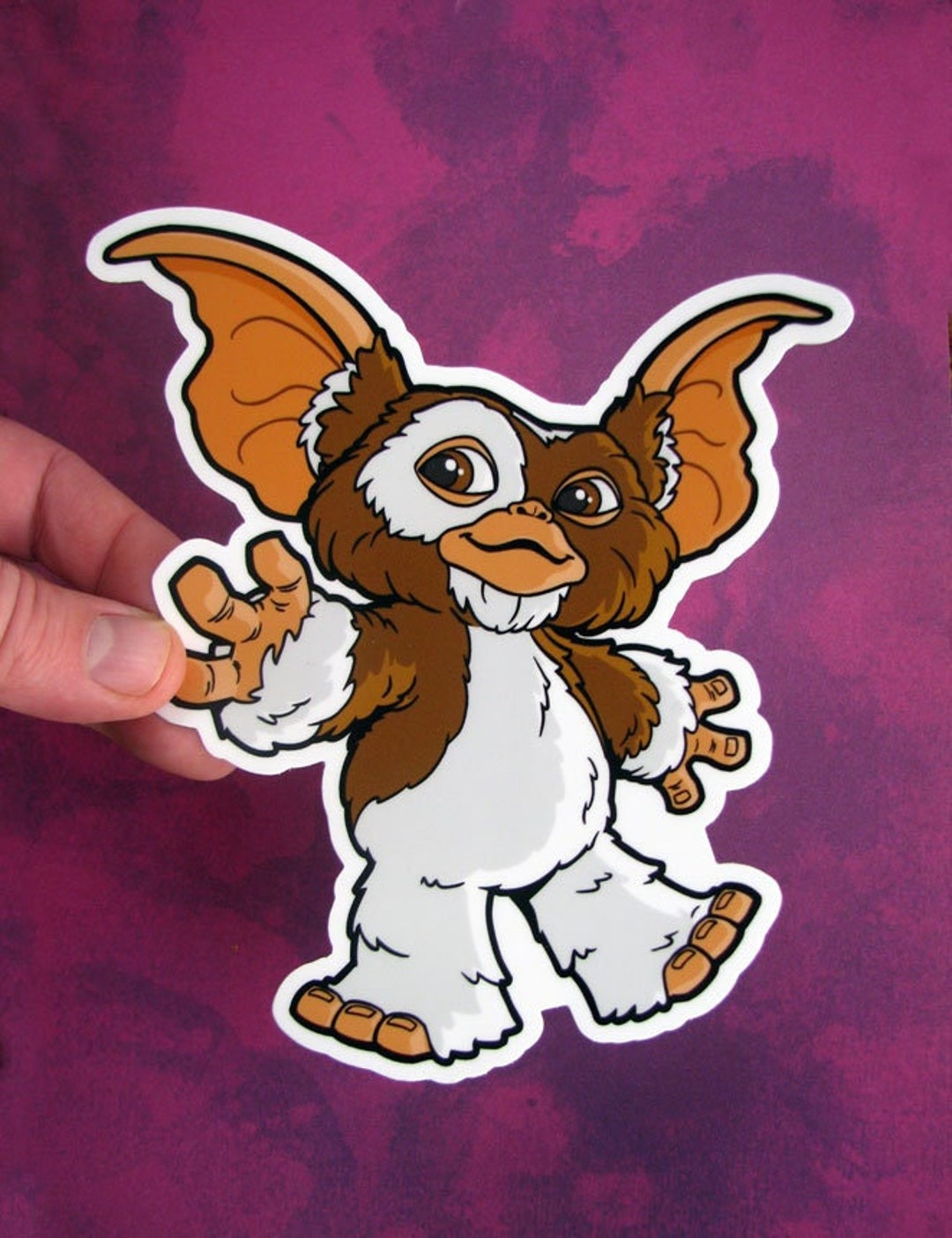 JUMBO Gizmo Sticker - 6.25" Die Cut Gremlins Decal for Car, Laptop ...