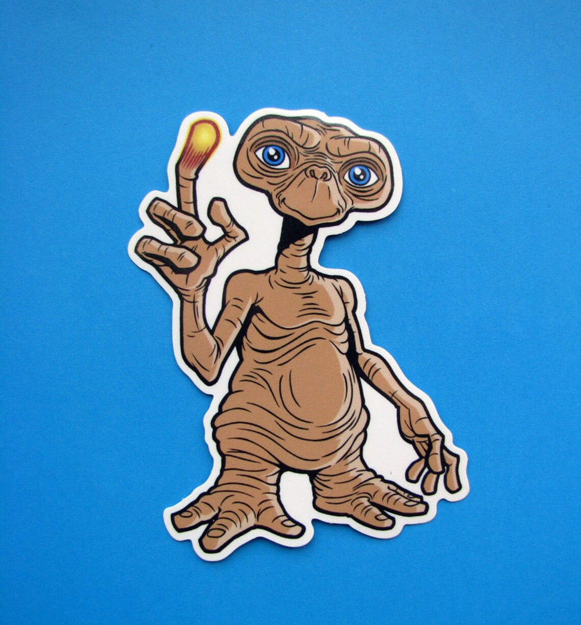 E.T. Vinyl Sticker E.T. the Extra Terrestrial Movie Die Cut - Etsy