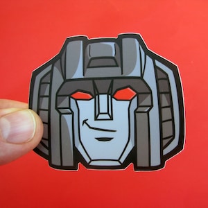 Optimus Prime Sticker Megatron Transformers Die Cut Head Decal for ...