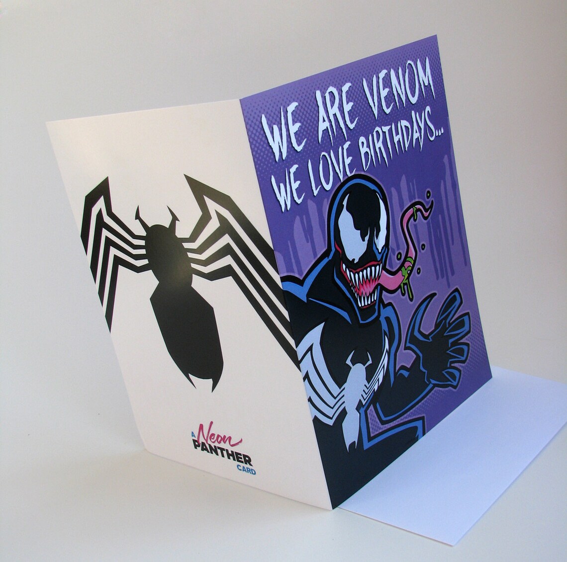 Venom Birthday Card - Professional Quality Marvel Comics Greeting Card ...
