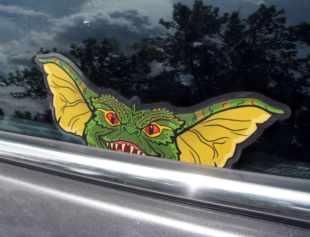 Peeking Gremlin Transparent Sticker - Clear Die Cut Gremlins Decal for ...