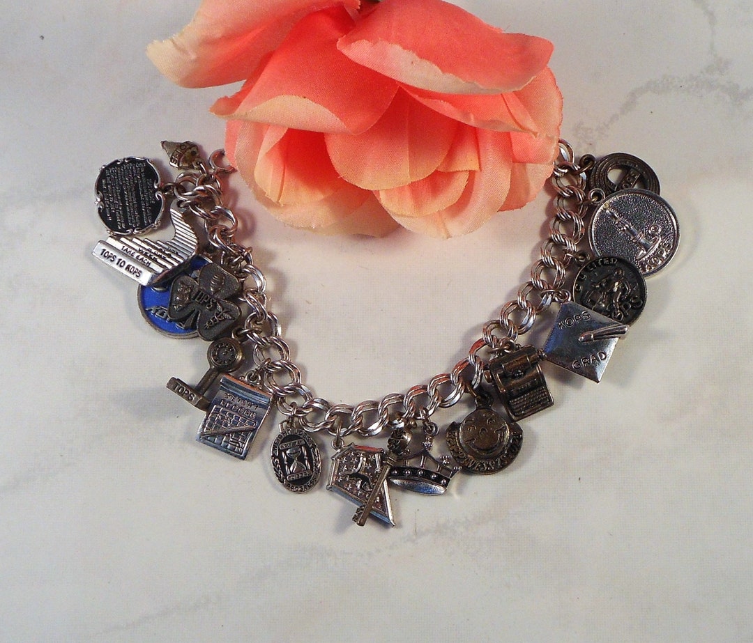 TOPS/KOPS Costume Charm Bracelet With 16 Take off Weight Sensibly or ...