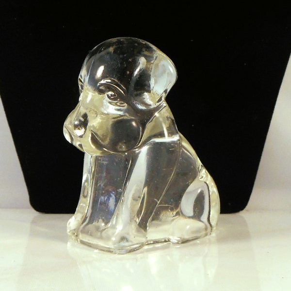 Pressed Glass Dog - Etsy