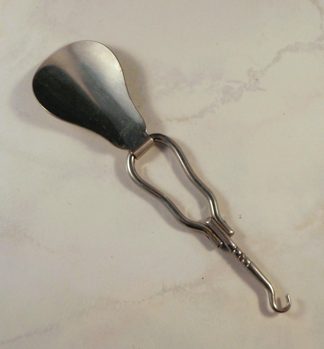 Antique Folding Button Hook With Attached Shoe Horn - Patent Date in ...