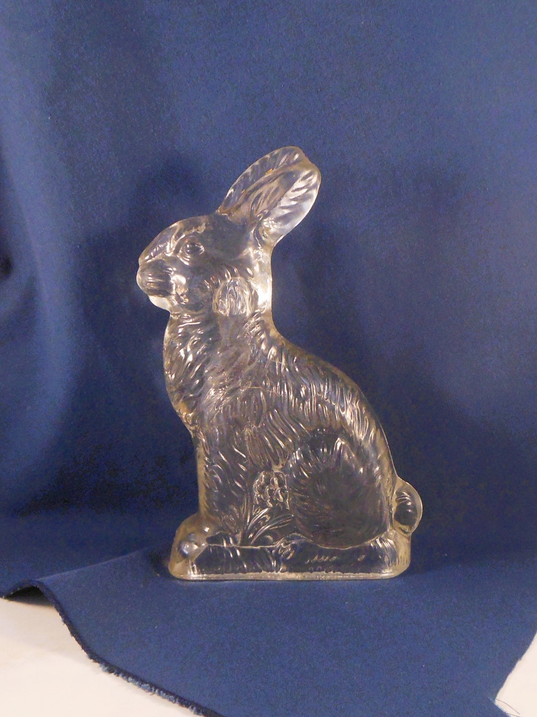 1940's Large Pressed Glass Rabbit Made by J. H. Millstein & Co ...