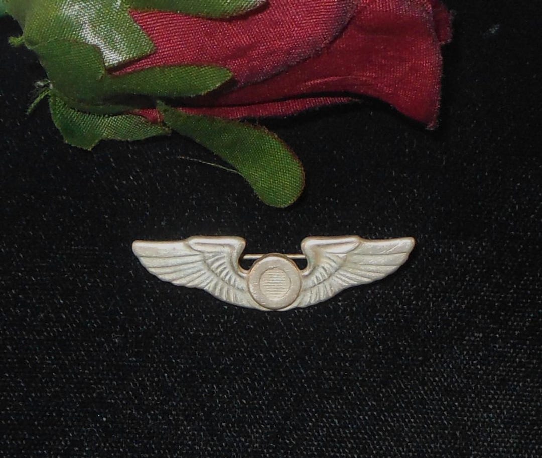 Vintage Sterling Silver Wings Pin - Casted Sterling Silver With Older ...